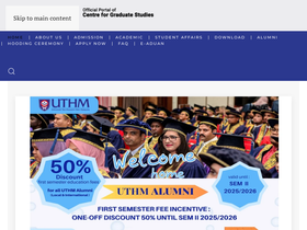 cgs.uthm.edu.my Traffic Analytics, Ranking & Audience [April 2026 ...