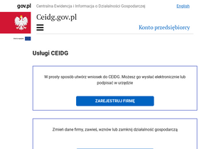 ceidg.gov.pl Análisis de tráfico, ranking y audiencia [mayo 2024 ...