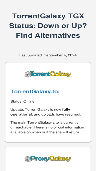 torrentgalaxy.to Competidores: Los principales sitios web parecidos a torrentgalaxy.to | Similarweb