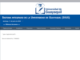 servicioenlinea.ug.edu.ec Traffic Analytics, Ranking & Audience [April ...