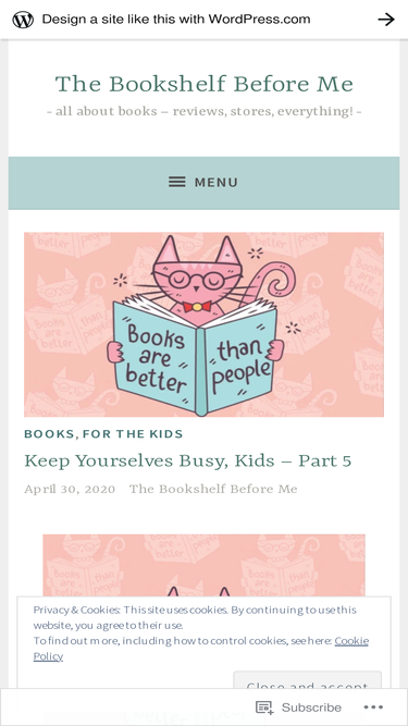 thebookshelfbeforeme.wordpress.com Traffic Analytics, Ranking ...