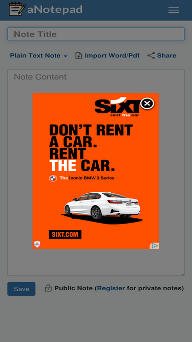 Anotepad.com Analytics - Market Share Stats & Traffic Ranking