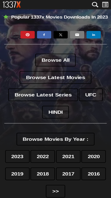 Concurrents de 13377x.tw - Top sites comme 13377x.tw | Similarweb