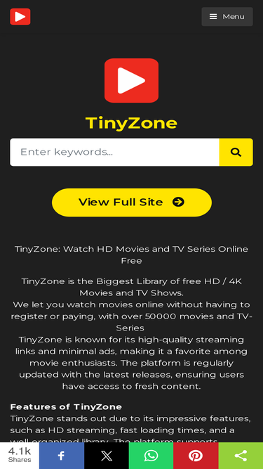 tinyzonetv.cc Competidores: Los principales sitios web parecidos a tinyzonetv.cc | Similarweb