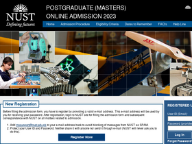 pgadmission.nust.edu.pk Traffic Analytics, Ranking & Audience [January ...