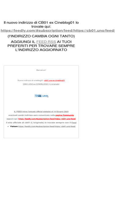 Concorrenti di cb01.uno - I principali siti web come cb01.uno | Similarweb