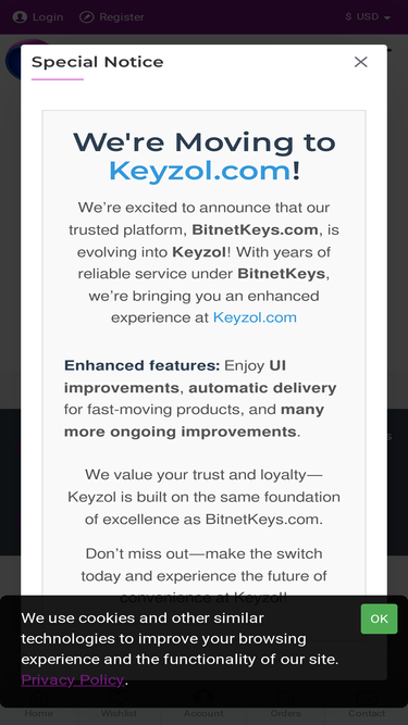 bitnetkeys.com Trafik Analizi, Sıralama & Kitle [Mayıs 2025] | Similarweb