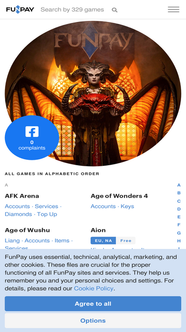Traffic-Analysen, Ranking und Publikum von funpay.com [April 2025] | Similarweb