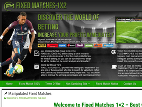 Best fixed matches 1x2 store