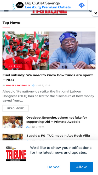 tribuneonlineng.com Traffic Analytics, Ranking & Audience [September 2025] | Similarweb