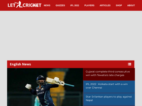 Analyse du trafic, classement et audience letzcricket.com [septembre 2025] | Similarweb