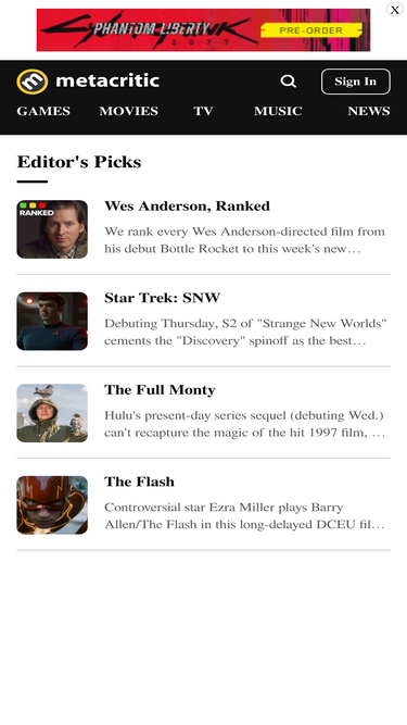 metacritic.com Traffic Analytics, Ranking & Audience [August 2025 ...