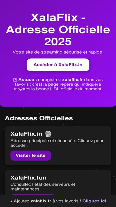 Analyse du trafic, classement et audience xalaflix.eu [septembre 2025] | Similarweb