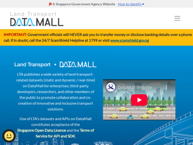 datamall.lta.gov.sg Traffic Analytics, Ranking & Audience [December ...